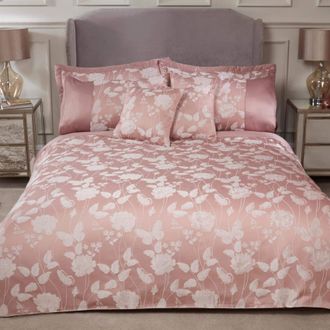Emma Barclay Butterfly Meadow Bettdecke f&uuml;r Super-King-Size-Bett, 100% Polyester, Blush Pink