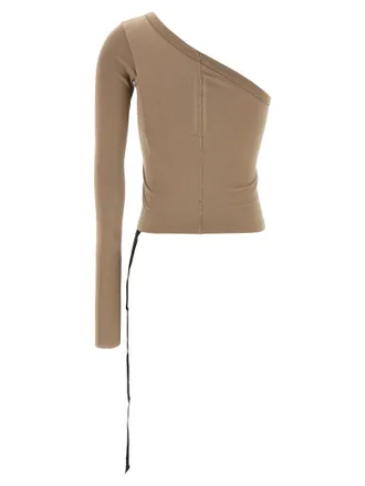 Rick Owens Womens Beige Cotton Shirt