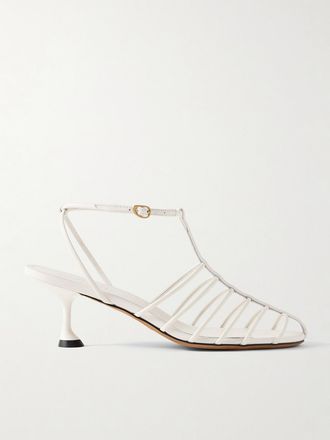 Proenza Schouler Sandales En Cuir Tee Cage - Blanc