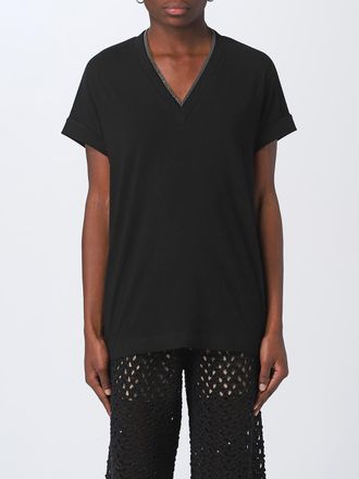 Brunello Cucinelli T-Shirt BRUNELLO CUCINELLI Femme couleur Noir