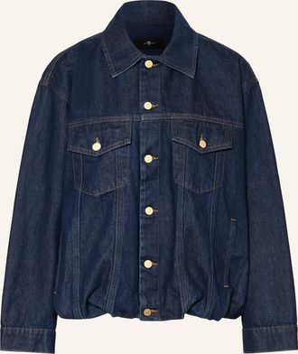 7 For All Mankind Jeansjacke Gathered blau