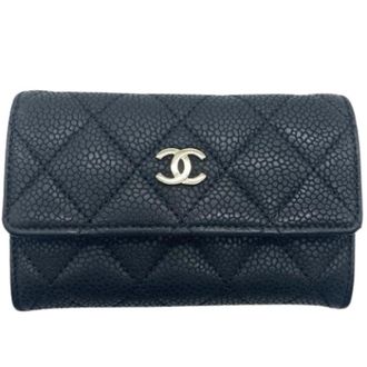 Chanel Pre-owned Card Case - Femme - Pre-owned - Bleu - Taille: ONE Size