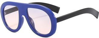 Generic Lunettes De Soleil D&eacute;coratives &Agrave; Monture Large For Homme Et Femme, Id&eacute;ales For Lext&eacute;rieur, Les Vacances La Conduite(Blue)