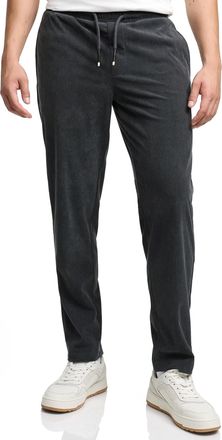 Indicode Herren INNemoto Pants Cord-Hose mit elastischem Komfortbund | Herrenhose Chinohose f&uuml;r M&auml;nner Raven, L