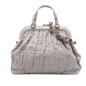 Dior Sac bandouli&egrave;re matelass&eacute; Pre-owned - Femme - Pre-owned - Gris - Taille: ONE Size