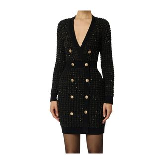 Elisabetta Franchi Femme, Robes, Noir, Taille: 38 FR Short Dress