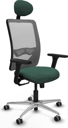 Piqueras y Crespo B&uuml;rostuhl mit verstellbaren Armlehnen Zulema, h&ouml;henverstellbare Lendenwirbelst&uuml;tze und festes Kopfteil, ausgestattet mit Sincro 3 Positionen und Schne