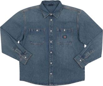 Dickies Homme, Chemises, Bleu, Taille: L Chemise en denim Mechanic