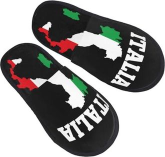 Generic Carte Et Drapeau De LItalie Homme Femme Pantoufles Respirantes Chaussons Confortable Chaussures De Maison Pour Hiver Int&eacute;rieur Maison L