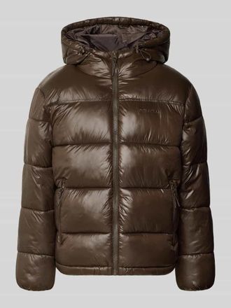 Review Gl&auml;nzende Steppjacke mit Kapuze und Rei&szlig;verschlusstaschen