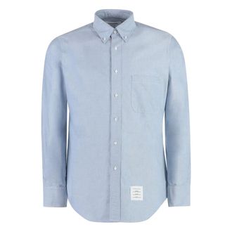 Thom Browne Homme, Chemises, Bleu, Taille: S Oxford Shirt