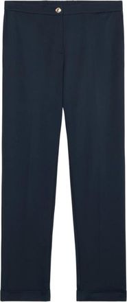 Oltre Femme, Pantalons, Bleu, Taille: 38 FR Pantalon Regular en Maille Milano