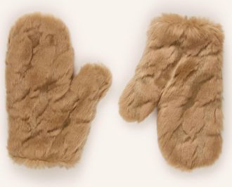 Marc Cain F&auml;ustlinge Aus Kunstfell braun