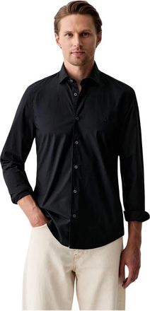 Marc O'Polo Homme, Chemises, Noir, Taille: 2XL Casual Chemises