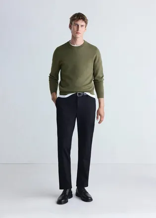 Mango Pull confort extensible kaki - Homme - XXL - MANGO MAN