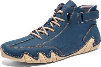 Generic Chaussures de loisirs hautes pour homme - Aspect daim - Mocassins - Mocassins &agrave; enfiler - Mocassins plats - Chaussures de bateau souples - Chaussures 