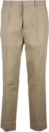 Hindustrie Homme, Pantalons, Beige, Taille: M Velour Chino Pants