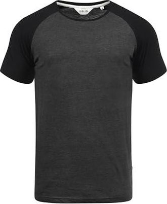 Solid SDBastian Homme T-Shirt &agrave; Manches Courtes et col Rond M&eacute;lange de Coton Regular Fit, Taille:XL, Couleur:Dark Grey Melange (8288)