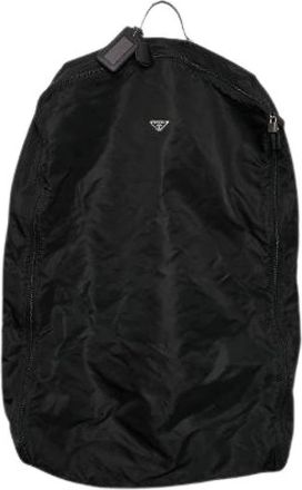 Prada unisex, Pre-owned, Noir, Taille: ONE Size Housse &agrave; v&ecirc;tement en nylon avec plaque logo triangle Pre-owned