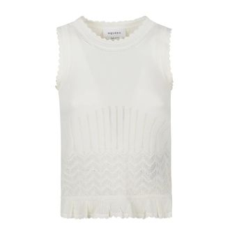 Alexander McQueen Strick-Jersey-Tanktop - - Tops - Damen - Wei&szlig; - S