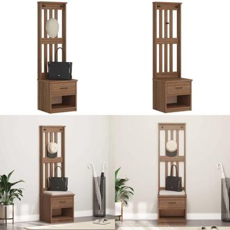 vidaXL Vidaxl - Portemanteau sandens 45x40x159,5 cm bois massif pin