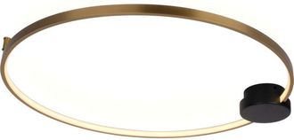 Eye Plafonnier 40 - plafonnier led moderne noir et or, 40 cm