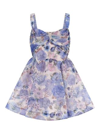 Zimmermann Robe Au Genou - Bleu Clair