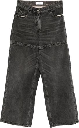The Attico High-waisted Wide-leg Jeans