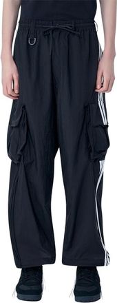 Yohji Yamamoto Homme, Sport, Noir, Taille: XS Nylon Wired 3 Stripes Cargo Pants
