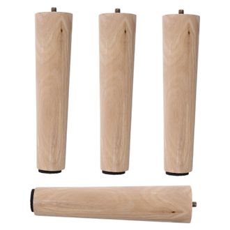 Soimiss 4 St&uuml;ck Teiliges Set Massivholz M&ouml;belbeine Ersatzf&uuml;&szlig;e f&uuml;r Sofa Tisch Bett Schrank Couch mit Einfacher Montage und Stabilem Design f&uuml;r Vielseitige M&ouml;be