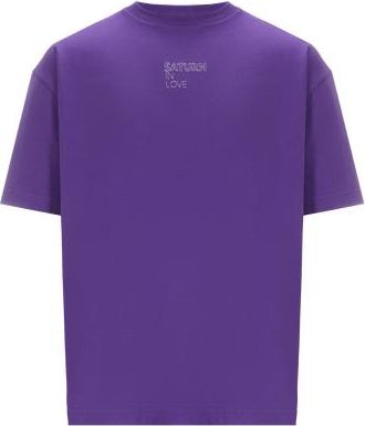 Saison 1865 T-shirt à inscription brodée