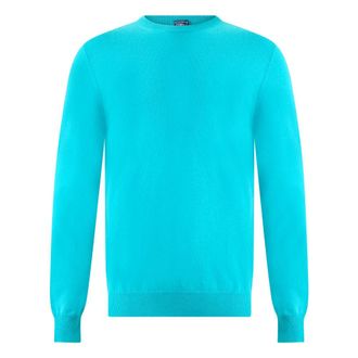 Fedeli Pull en Cachemire - Homme - Pulls - Bleu - Taille: M