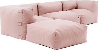 Oviala Ecksofa, modular, 4-Sitzer, Puderrosa - Mixi
