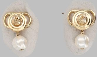 Valentino Garavani Pearl VLogo Signature Earrings - Gold