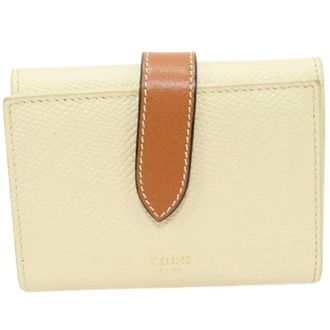Celine Pre-owned Cuir petite-maroquinerie - Femme - Pre-owned - Beige - Taille: ONE Size