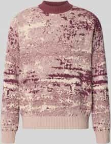 Boss Orange by Hugo Boss Pullover mit geripptem Rundhalsausschnitt Modell Kastet