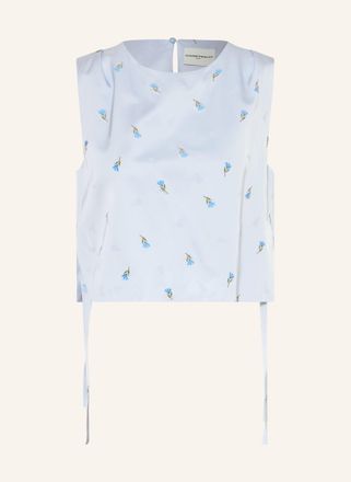 Claudie Pierlot Claudie Pierlot Blusentop Aus Satin blau
