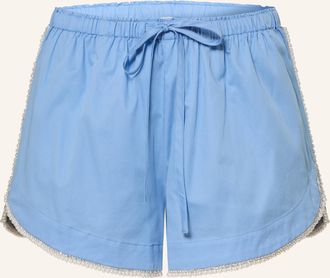 Sandro Sandro Shorts Mit Schmucksteinen Und Schmuckperlen blau