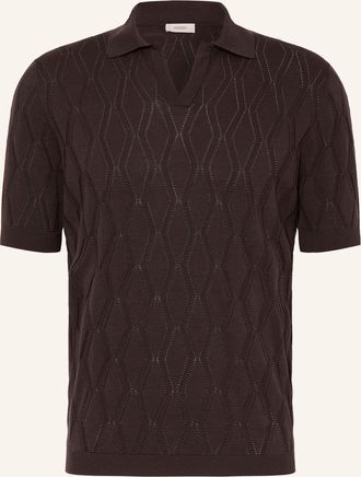 Agnona Agnona Strick-Poloshirt Mit Seide braun