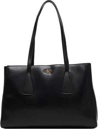 Calvin Klein Handtasche Ck Medium Work Tote LV04F3442G Schwarz