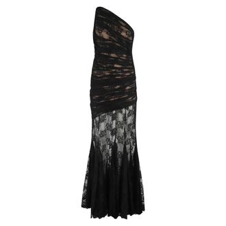 Giuseppe Di Morabito Langes Kleid aus halbtransparenter Spitze - - Dresses - Damen - Schwarzk - M