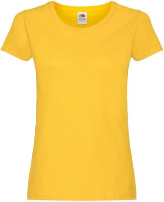 Fruit Of The Loom Fruit Of The Loom NEW Lady Fit Valueweight T-Shirt, Gelb (Sunflower Yellow), XXL