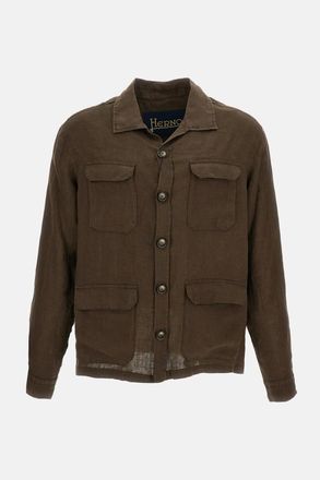 Herno Fieldjacke Aus Leinen