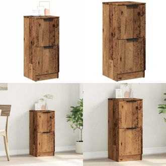 vidaXL Sideboard Altholz-Optik 30x30x70 cm Holzwerkstoff - Vidaxl