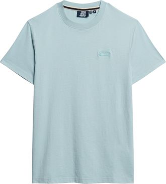 Superdry Unisex Essential Logo Emb Tee Ub Hemd, Pudriges Blau, XXL