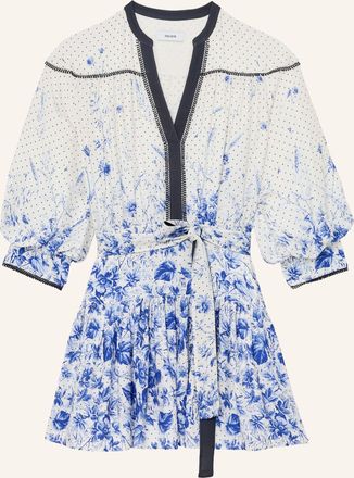 Reiss Reiss Kleid Anisa Mit Spitze Und 3/4-Arm blau