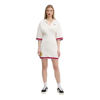 Barrow Polo-Kragen Kleid mit Streifenbesatz - - Dresses - Damen - Wei&szlig; - XS