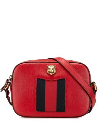 Gucci sac &agrave; bandouli&egrave;re Animalier Web Disco (2016-2024) - Rouge