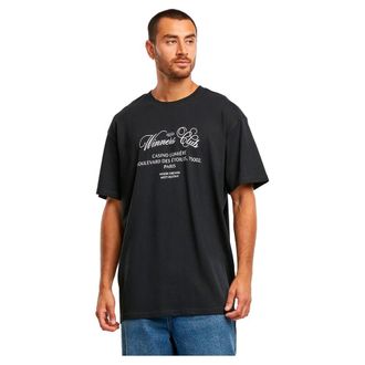 Mister Tee M&auml;nnlich Collarless T-Shirt, Schwarz, XXL