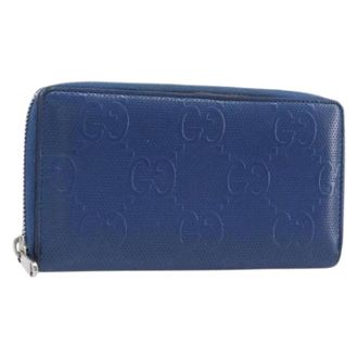 Gucci Portefeuille long vintage Pre-owned - Femme - Pre-owned - Bleu - Taille: ONE Size